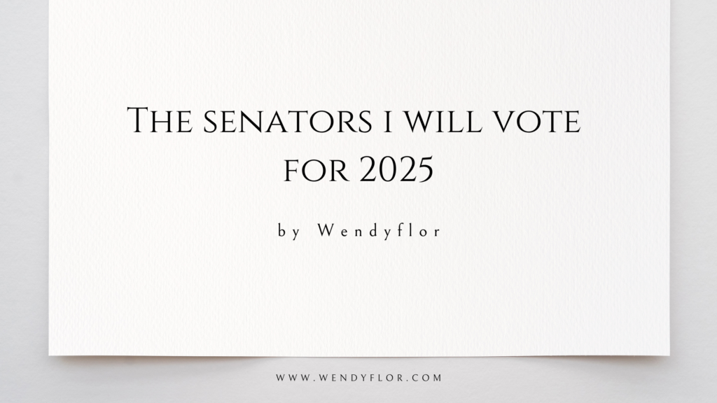 Senators to Vote for 2025 - Phillippine politics